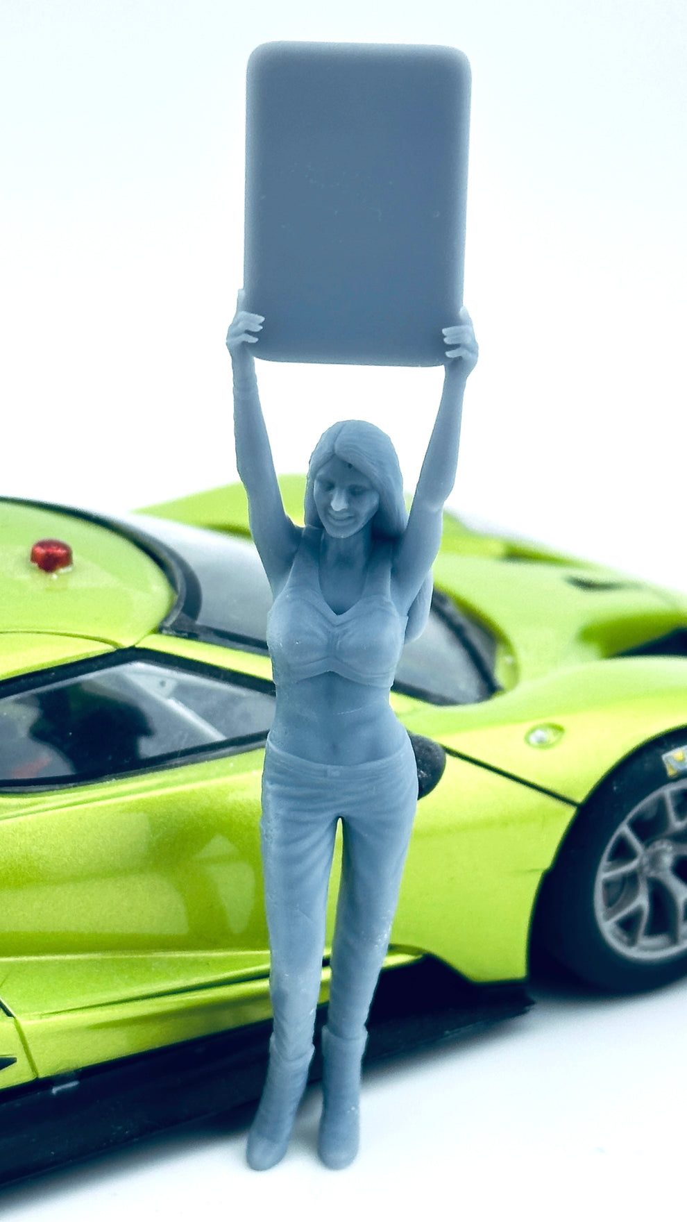 Pit Girl Holding sign – Hooligan Scale Models